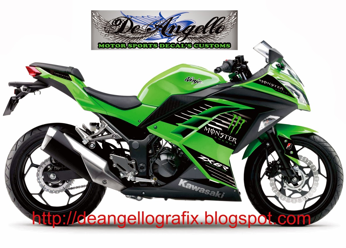 decals custom: DECAL NINJA 250 MONSTER ENERGY