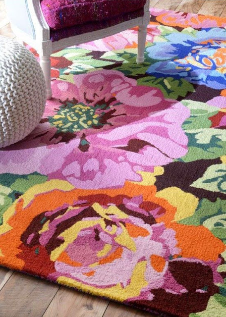 Eye For Design: Decorating With Bold Floral Rugs