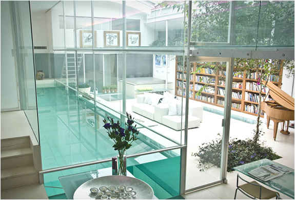 Internal Glass Swimming Pool | Interesting Creative Designs