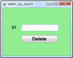 VB.NET Delete Data From SQL Server Database - C#, JAVA,PHP, Programming ,Source Code