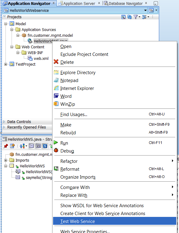 Fortune Minds - Java/J2EE: How to Create, Test Webservice using Jdeveloper Fortune Minds - Java/J2EE: How to Create, Test Webservice using Jdeveloper
