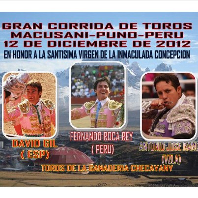 TOROS DEL CONDADO S.L: ¿ALGUIEN CONOCE Al TORERO, DAVID GIL?