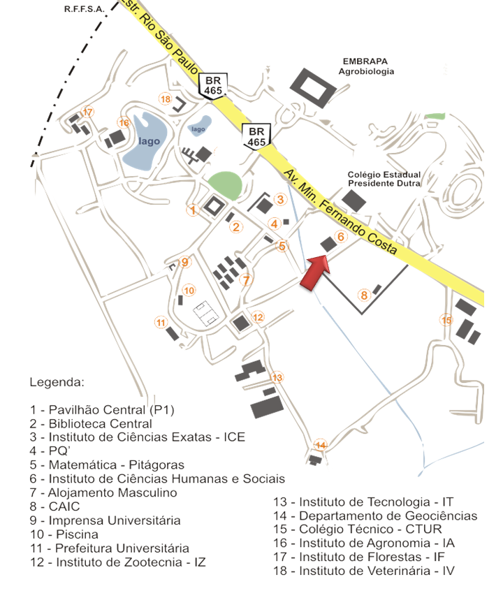 Comunicar! - Semana de Comunicação UFRRJ: Como chegar à UFRRJ