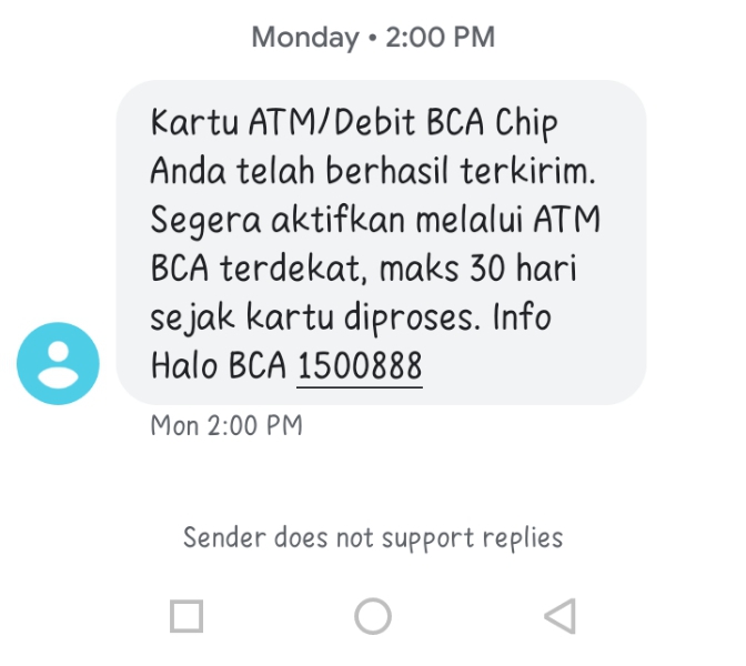 Pengalaman Ganti Kartu ATM BCA Chip