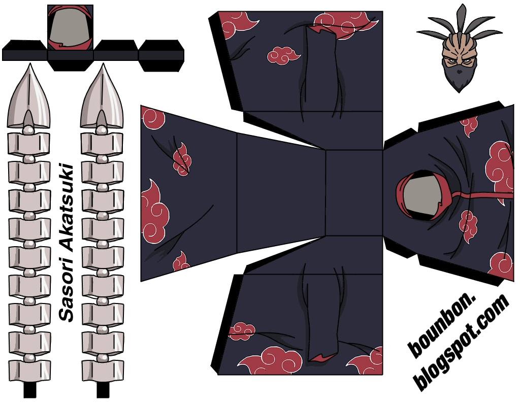 Papercraft simples: Sasori Akatsuki