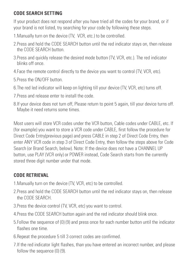 Master Electronics Repair !: HOW TO PROGRAM WITH JUMBO UNIVERSAL REMOTE ...