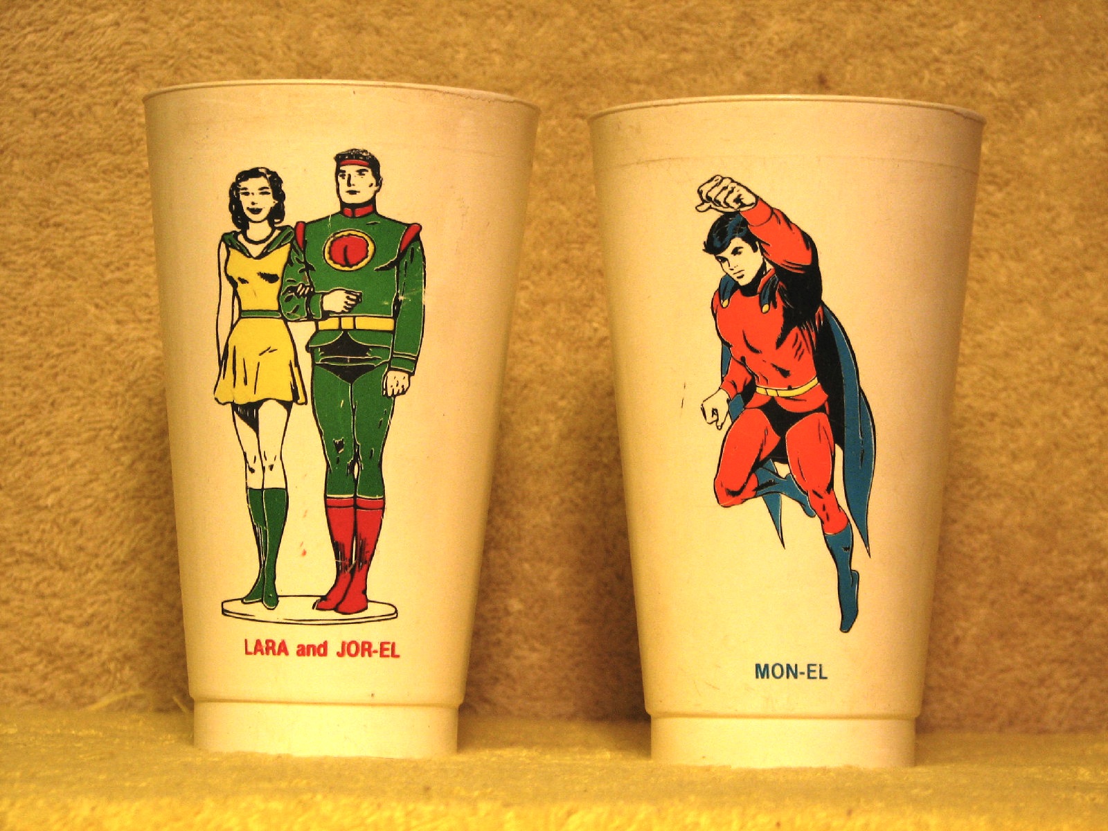 Summer means Slurpee cups! Vintage DC Comics character cups