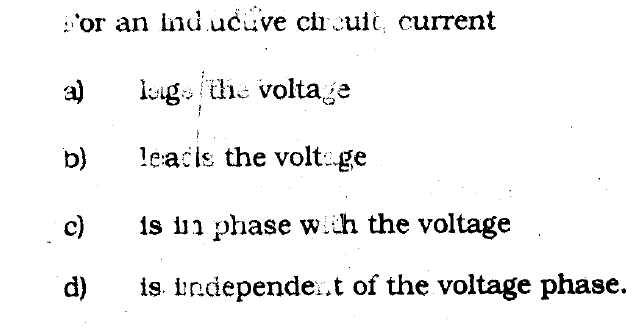 Module 2: AC Circuits (MCQ) ~ Study EETech
