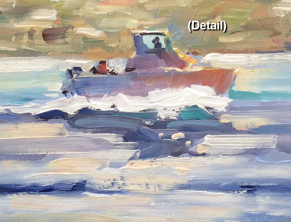 TOM BROWN FINE ART: BOAT, NEWPORT BEACH HARBOR by TOM BROWN