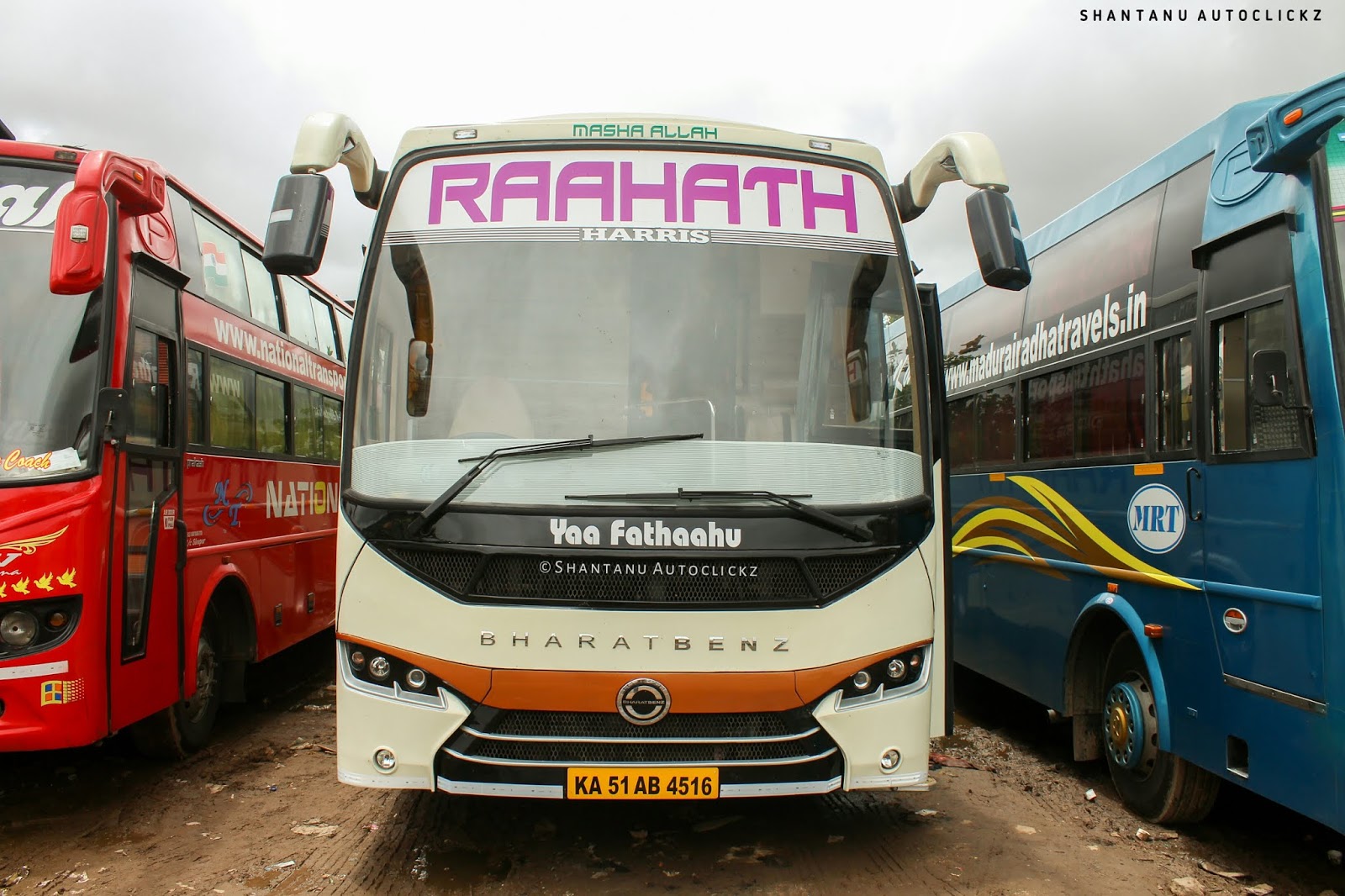 Shantanu Autoclickz: Brand new Raahath Travels Bharatbenz 1623 SMK ...