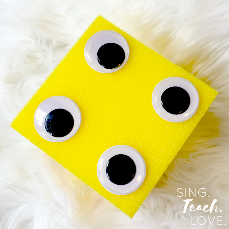 Tutorial and Teaching Tips: Googly Eye Dice - Sing. Teach. Love.