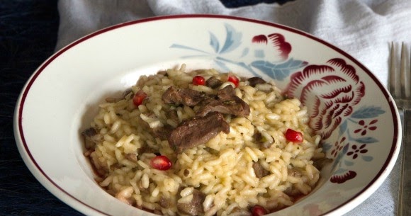 Andante con gusto: Risotto al colombaccio con riduzione al Vin Santo e ...