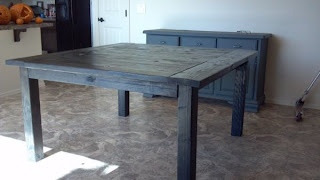 Gilbert Custom Farmhouse Tables: Square Farmhouse Table - Ebony