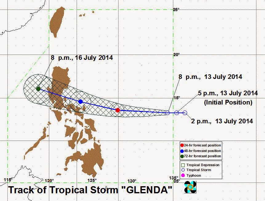 Signal No. 1 up in Catanduanes as Typhoon Glenda enters PAR