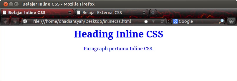 Dhadiansyah Blog: Cara Memasang Script CSS Ke HTML