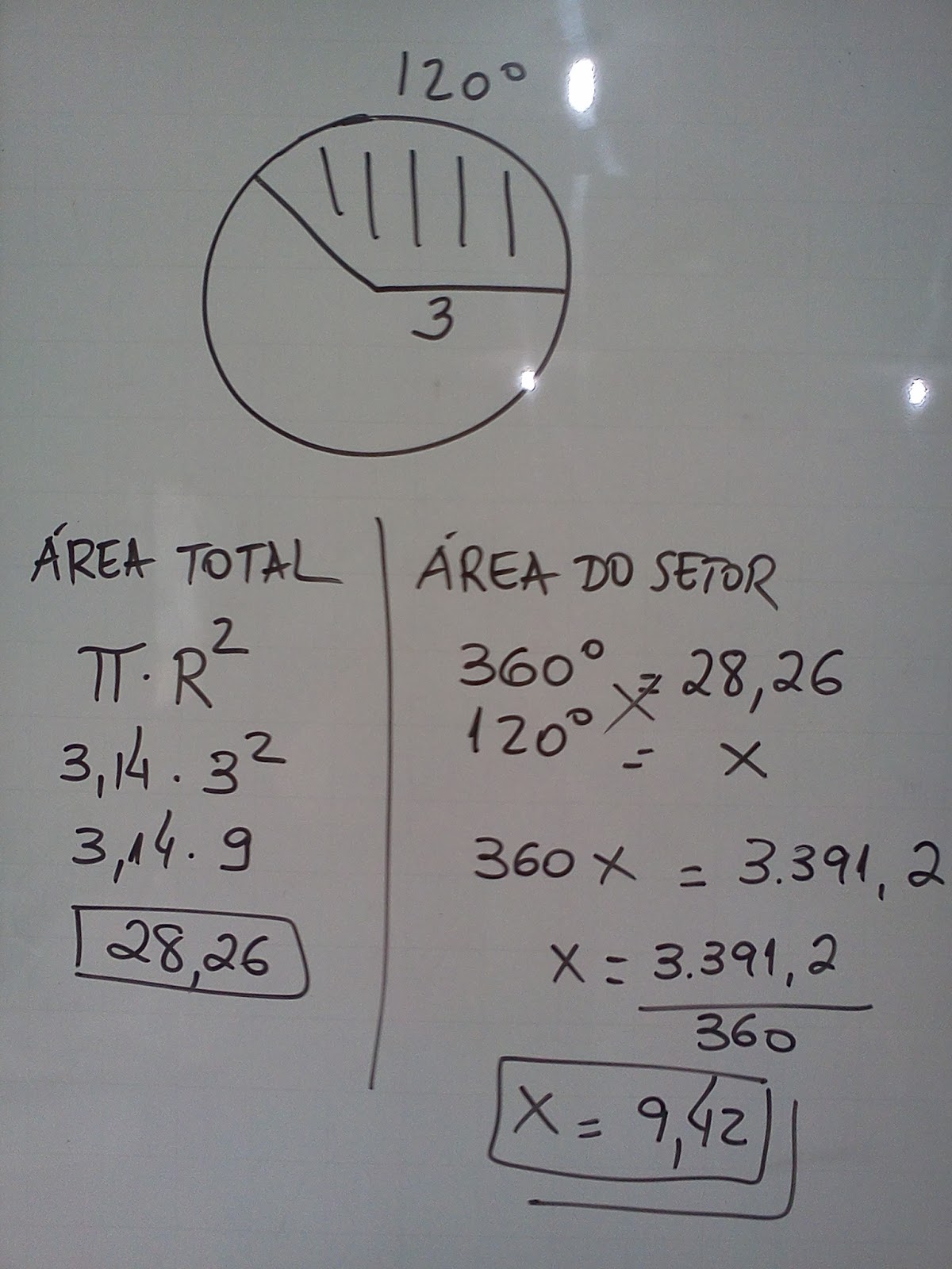 Area Setor Circular Exercicios - LIBRAIN