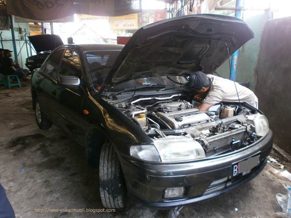 modifikasi kompresor mazda 323 familia memakai kompresor denso ...