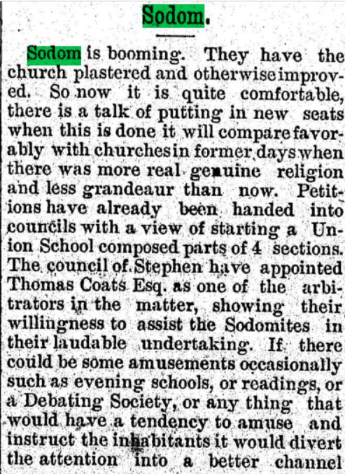 Culbert Family History: Sodom and the Sodomites