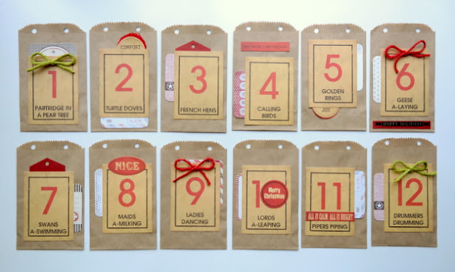 Christmas Countdown Paper Bag Album - Canvas Corp