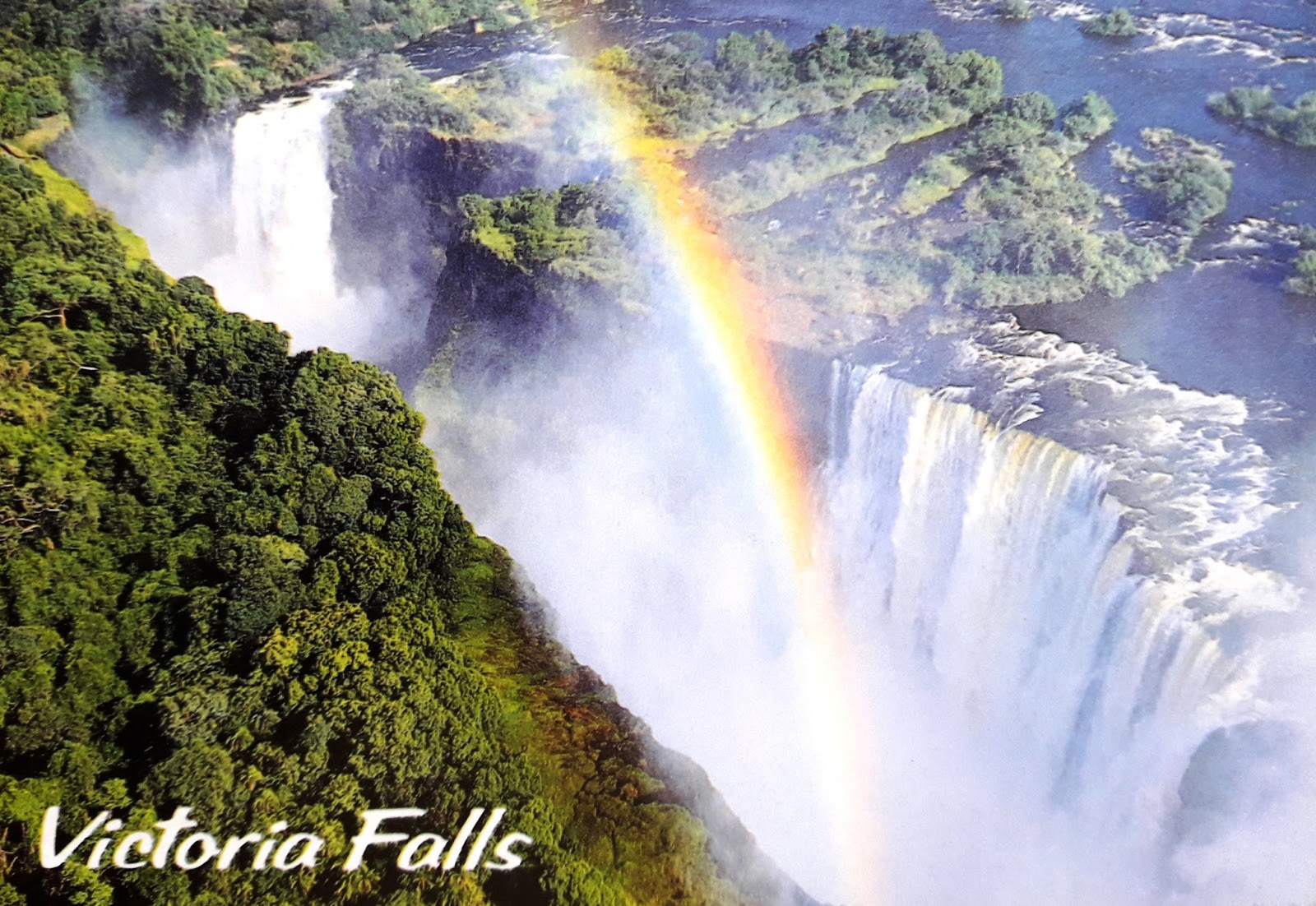 Namaste Postcards: Zimbabwe: The Victoria Falls.