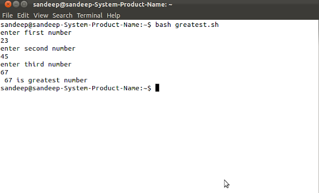 Shell Script To Find Greatest Of Three Number Using If Else Statement Its All About Linux