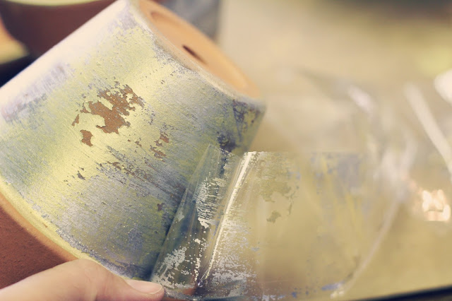 sassafras: paint your pots gold :: diy