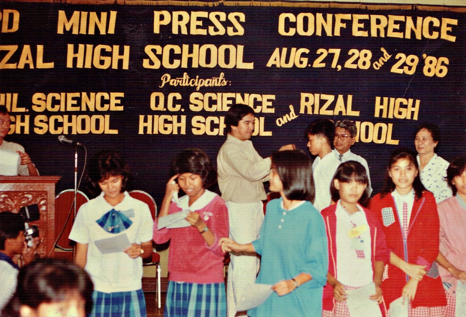 Campus Connection: Mini Press Conference, Rizal High School 1984 - 1991