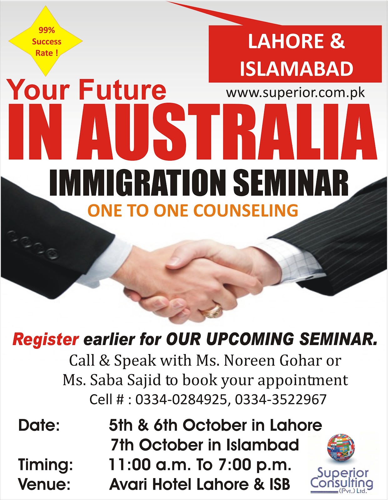 Superior Consulting (Pvt.) Ltd.: Australian Immigration Seminar - One ...