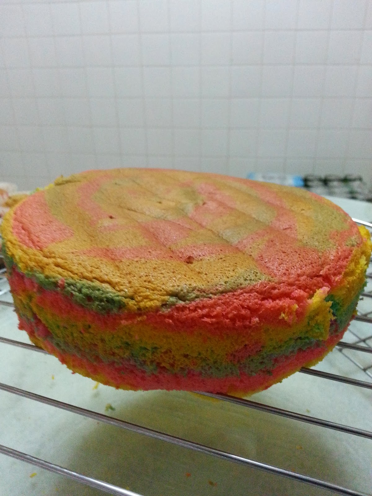 Elaine's Tender Loving Cakes: RAINBOW SPONGE CAKE