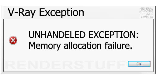 Vray memory allocation failure tutorial | Computer Graphics Daily News
