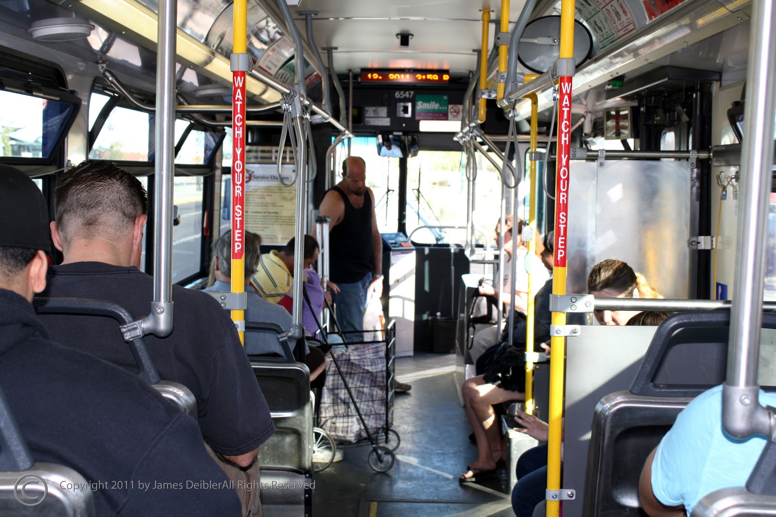James Deibler Photography: Inside 2007 New Flyer D40LF #6547 (Valley ...
