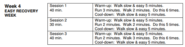 Rob's Run and Ride Blog: My Training Plan: Week 4