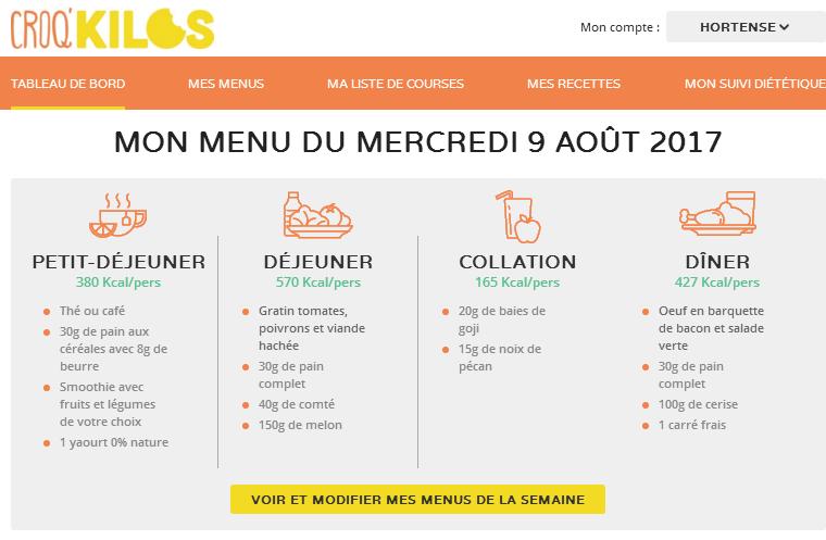 La vie d'une petite caille...: Croq kilos, bilan semaine 2.