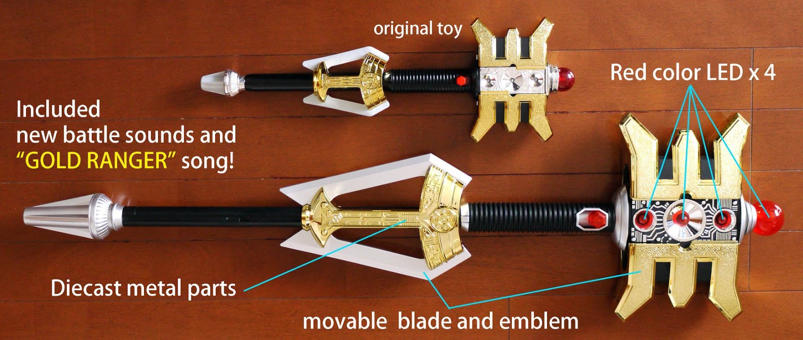 Legacy Series Zeonizer & Gold Ranger Staff Detailed Information - JEFusion