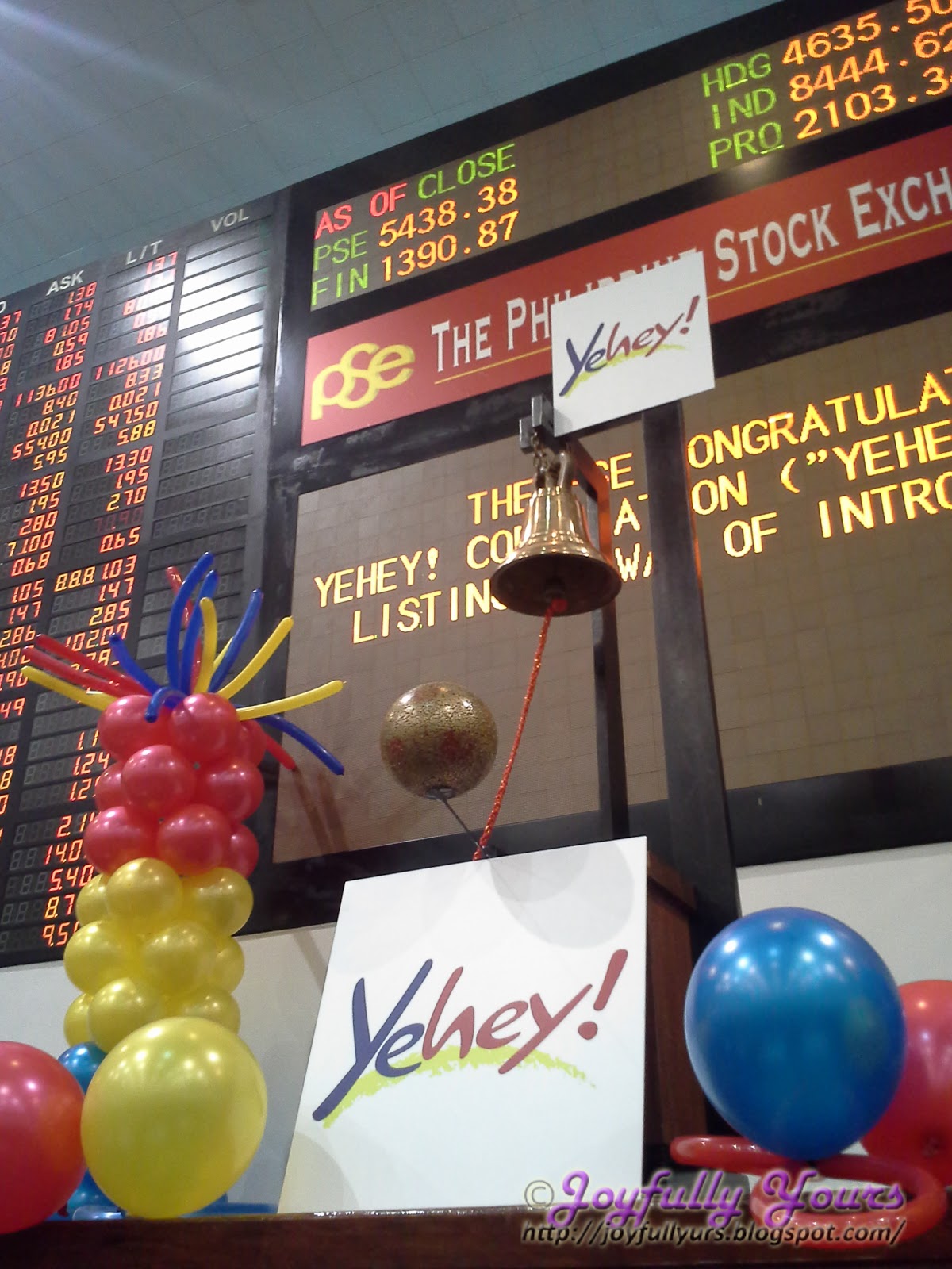 A New Chapter in Philippine History: Yehey! Goes Public - Joyfully Yours