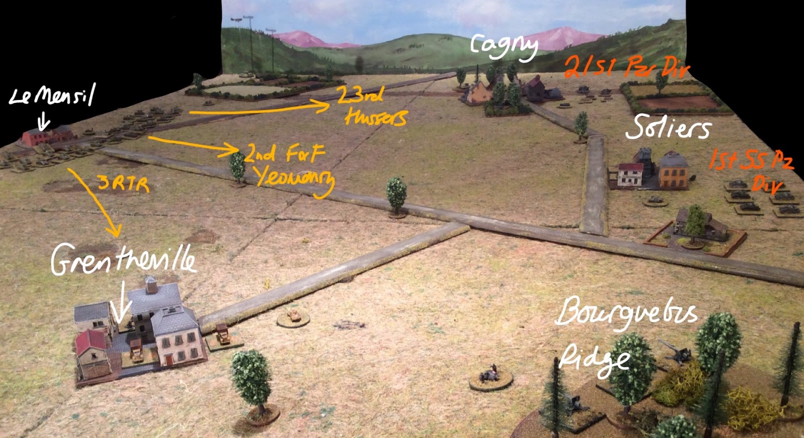 wargamesinthedungeon: Advance of the 11th Armoured : Operation Goodwood