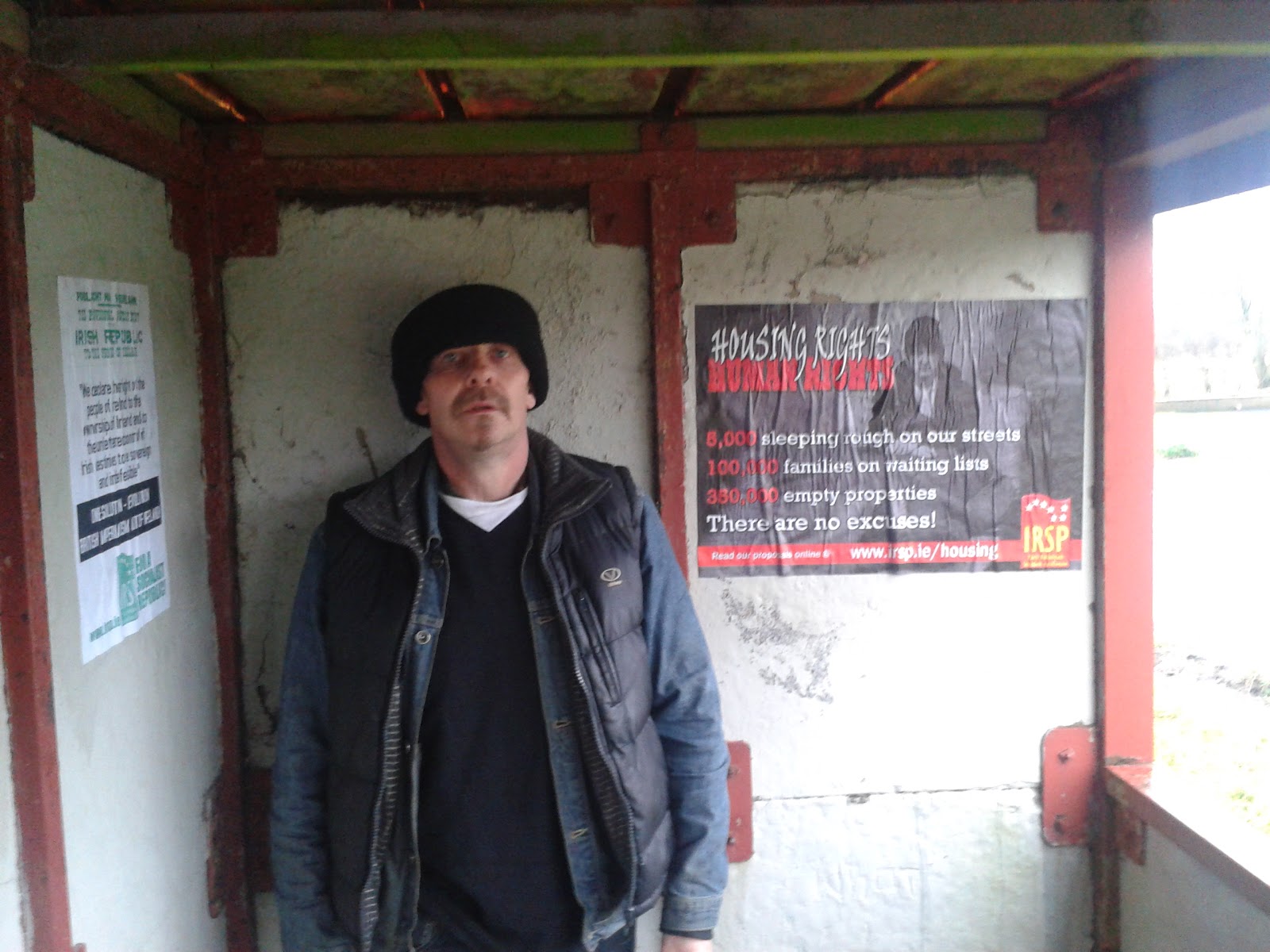 IRSP Housing Campaign: Poster Blitz in Dunloy, Co Antrim