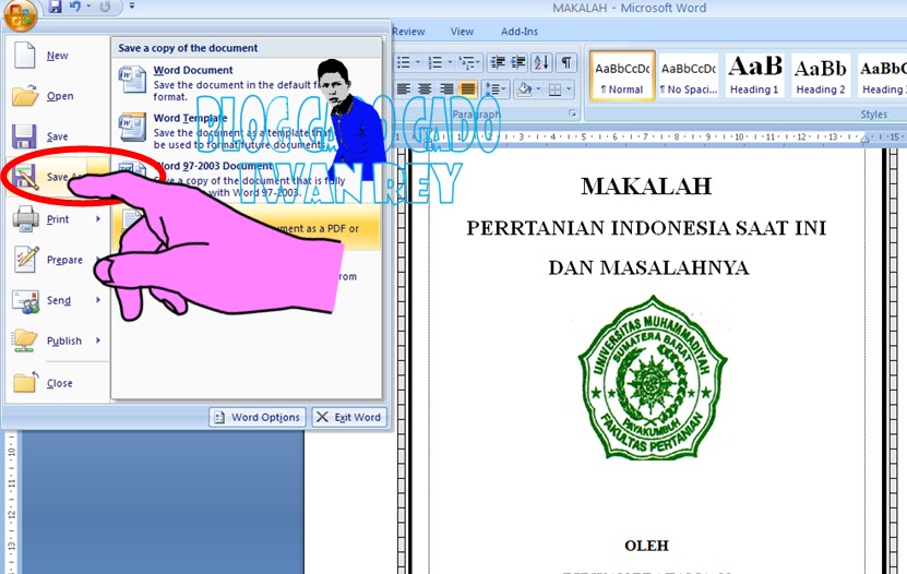 BLOG GADO GADO IWAN REY: Cara Mudah Merubah Format Word Menjadi Format PDF