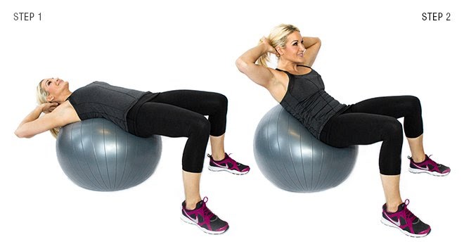 Fitness Workouts: 5 Stability Ball Ab Exercises.