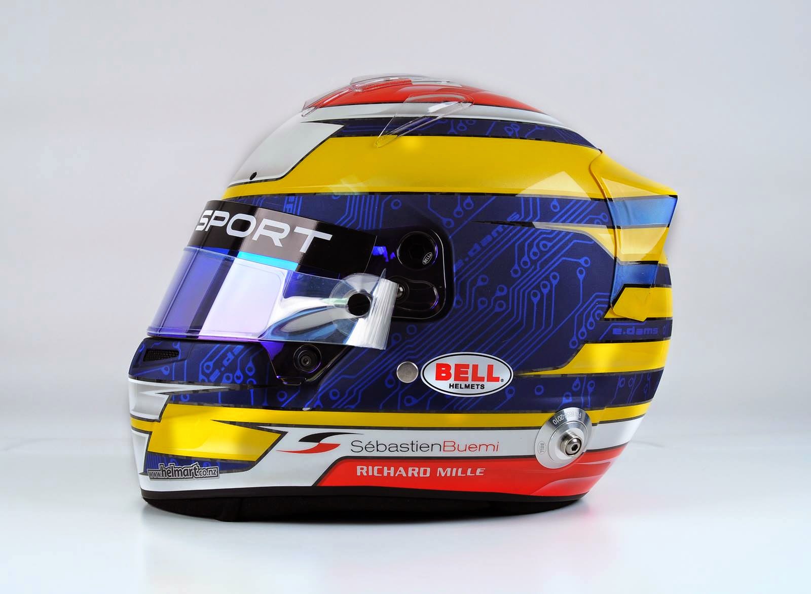 Racing Helmets Garage: Bell HP7 S.Buemi 2014 by Helmart Design
