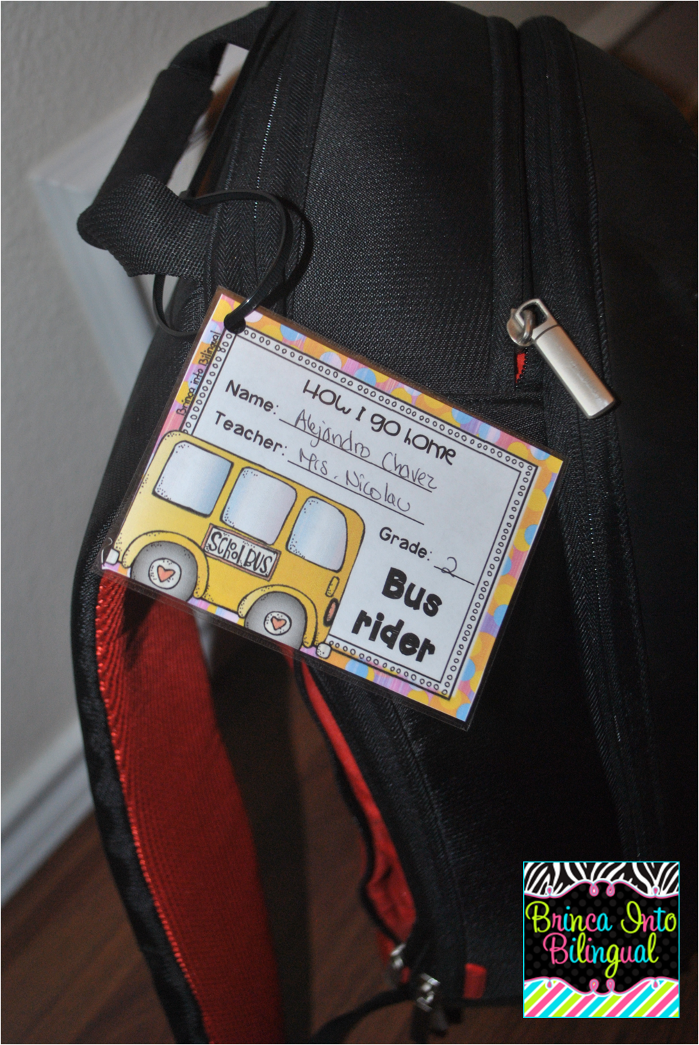 Brinca Into Bilingual (Mrs. Nicolau): How We go Home Backpack Cards :)