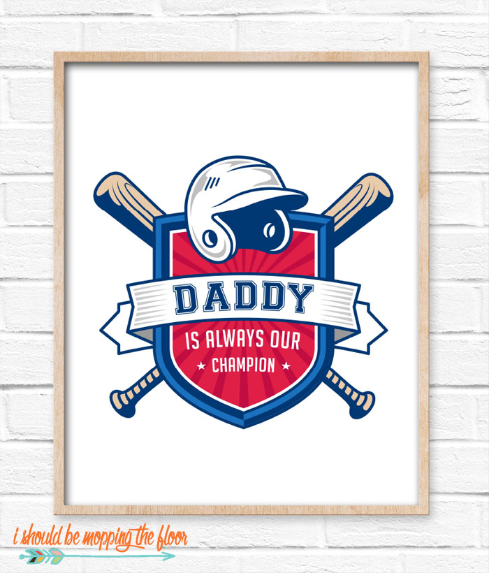 Father's Day Sports Fanatics Printables | i should be mopping the floor