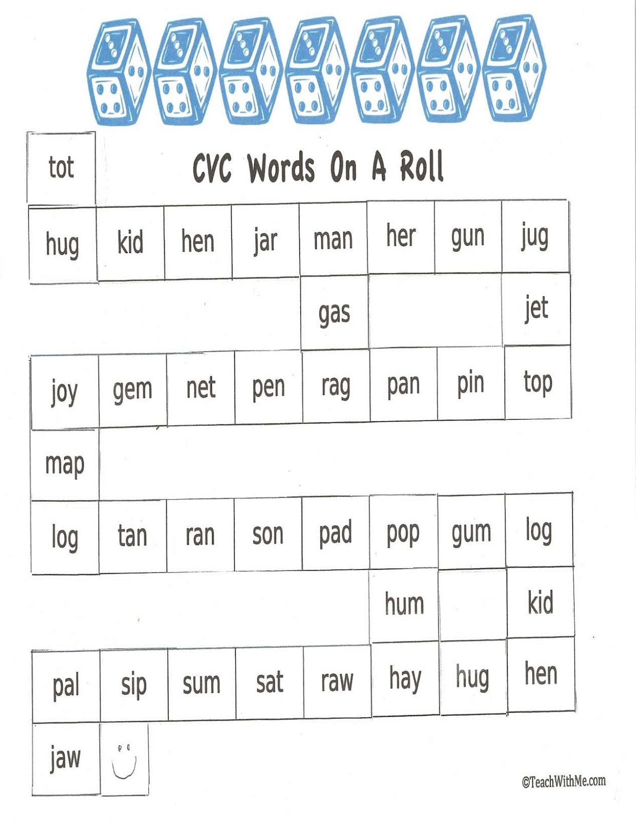 Classroom Freebies Too: PK-2: CVC Word Finds Classroom Freebies Too: PK-2: CVC Word Finds