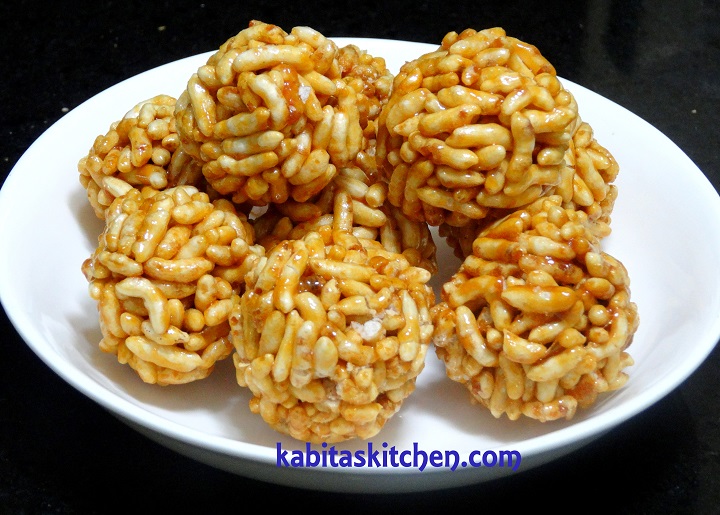 Kabita's Kitchen: Murmura Laddu-Puffed Rice Laddu-Lai ke laddu