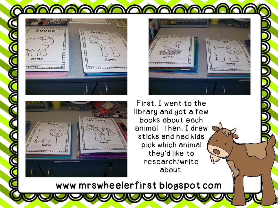 Mrs. Wheeler's First Grade Tidbits: Informational Writing With Animals!