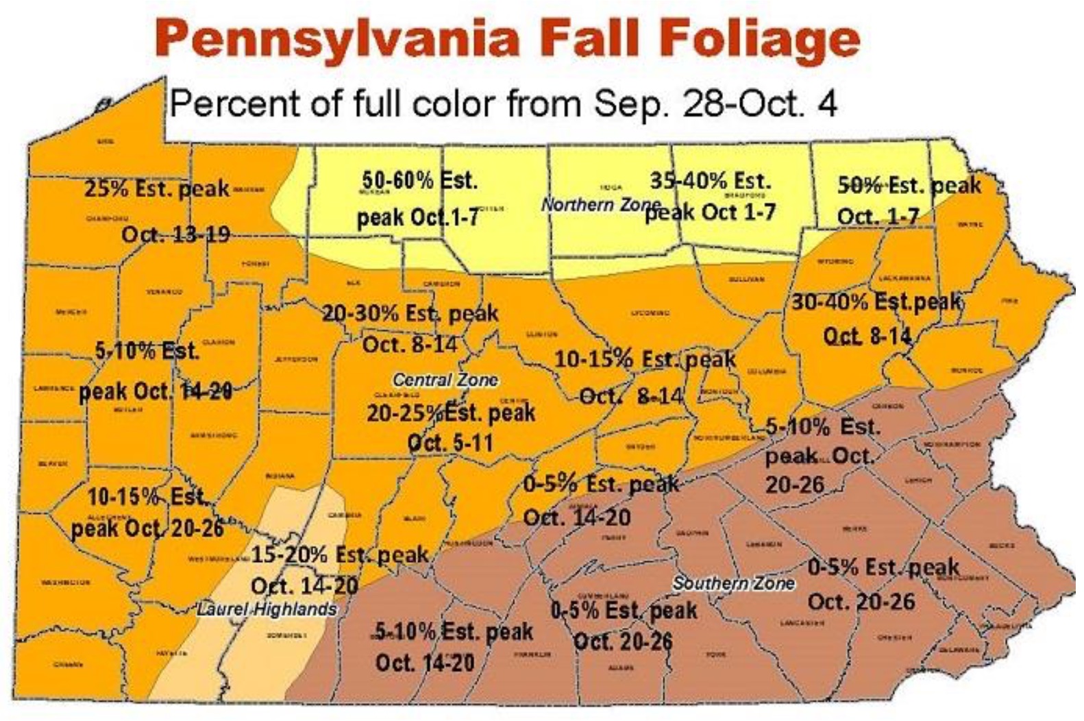 PA Environment Digest Blog: Second Fall Foliage Report Now Available ...