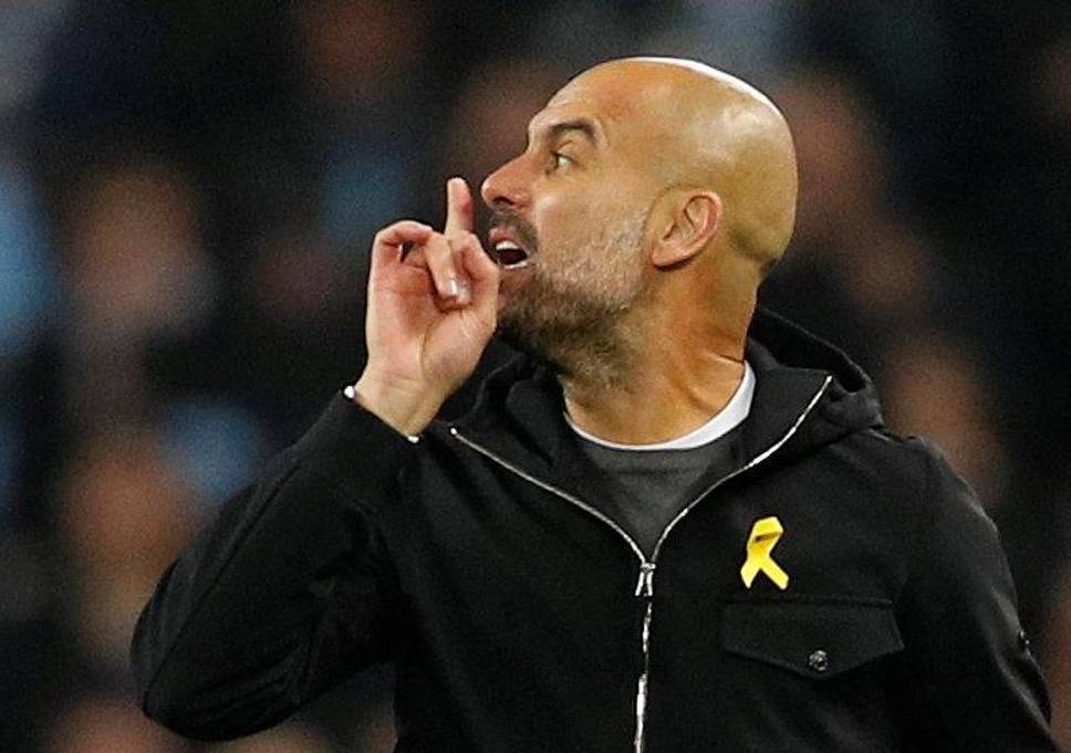 Manchester City's Pep Guardiola sent to the stands by referee for ...
