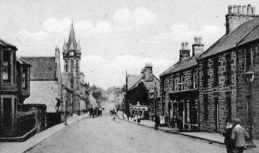 Tour Scotland: Old Photographs High Street Bonnyrigg Scotland