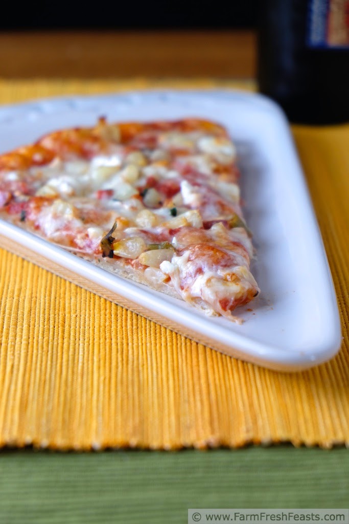 Farm Fresh Feasts: Fresh Corn, Hatch Chile & Feta Pizza