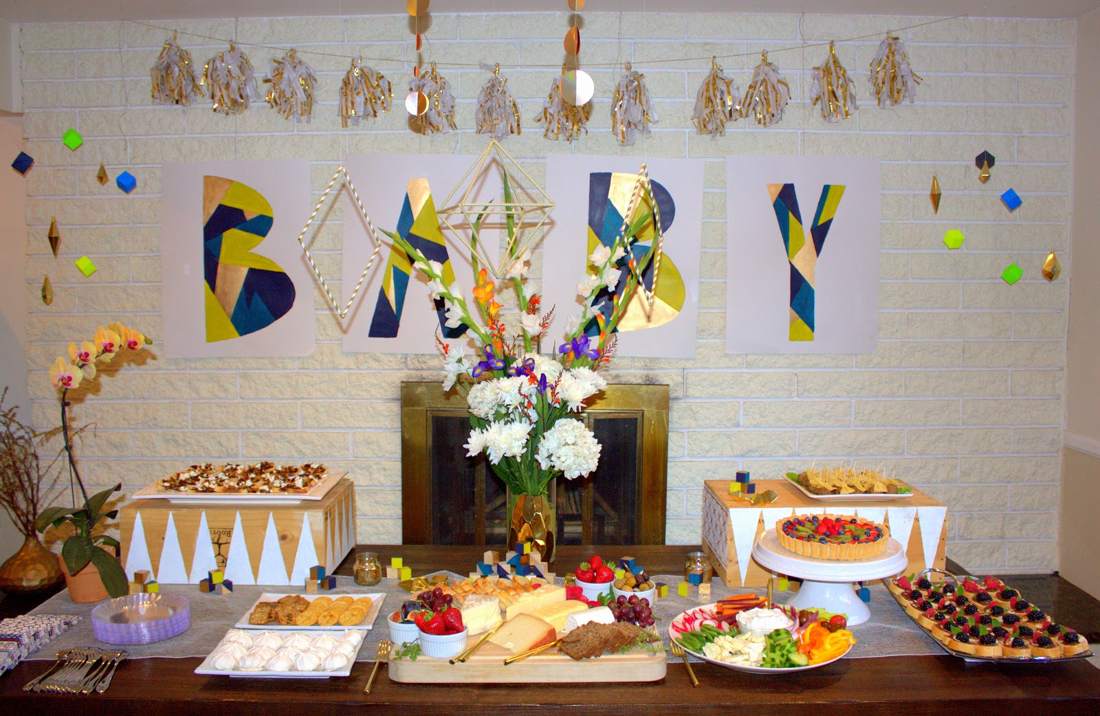 lelalove: A Geometric Baby Shower for Nicky